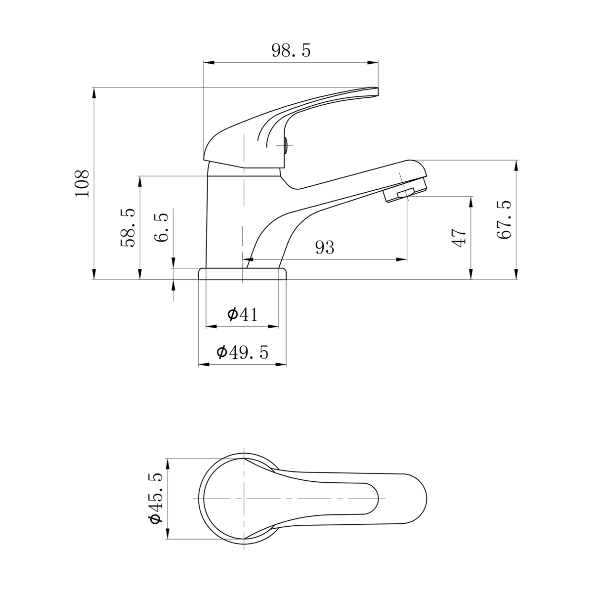Dee Bath Shower Mixer Tap & Basin Mixer Tap Chrome