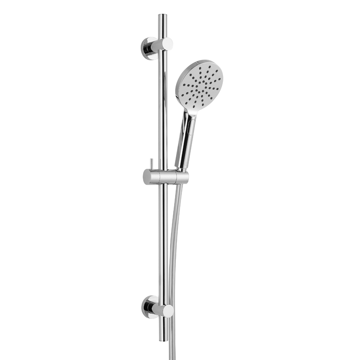 Globe Round Sliding Shower Rail Kit Chrome