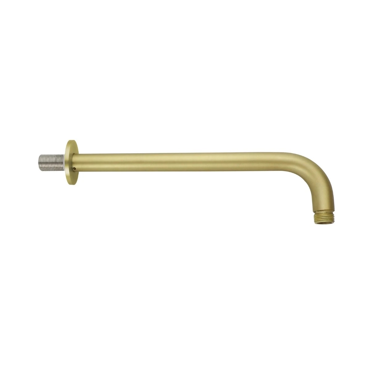 Globe Round Wall Shower Arm 300mm Brushed Gold