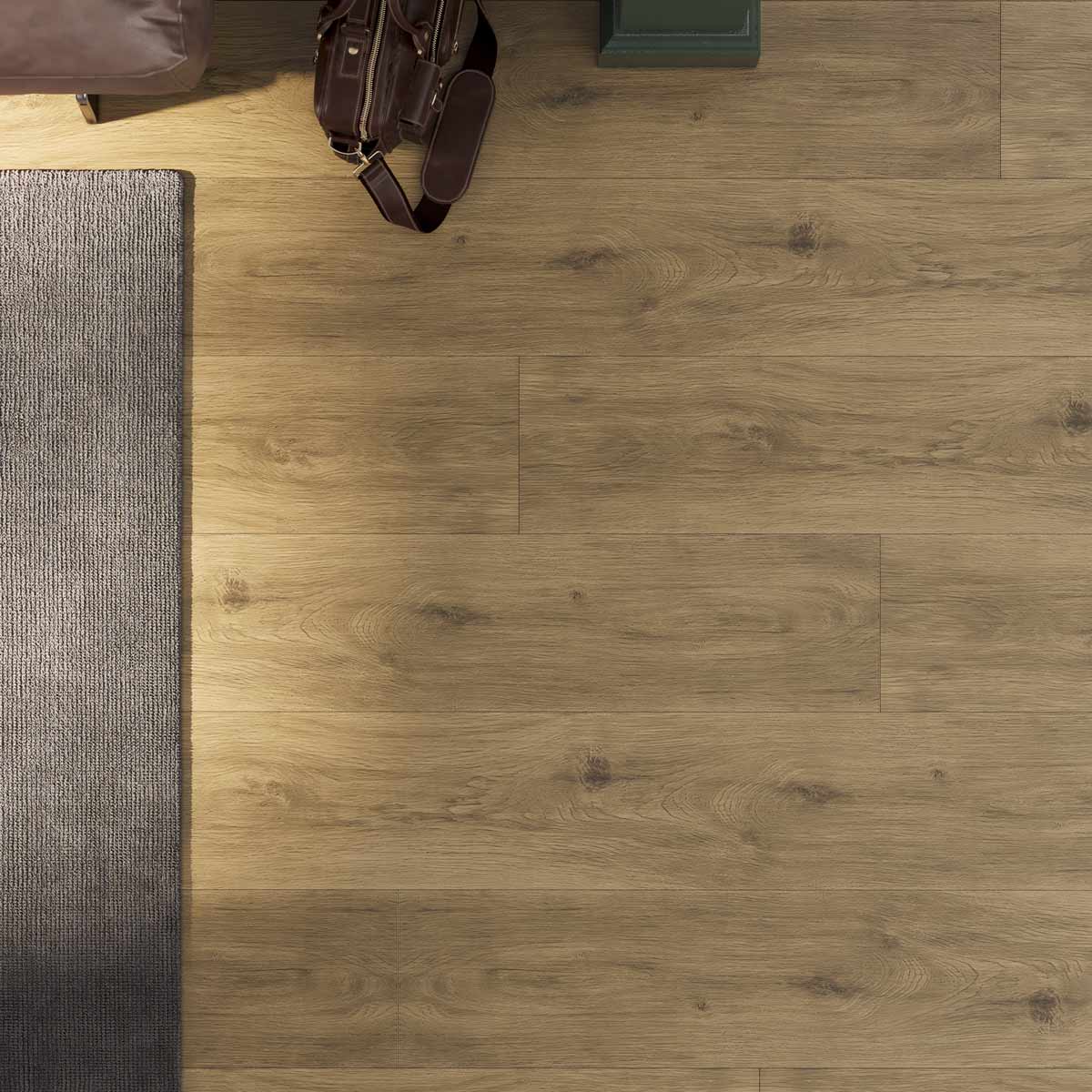 Hydro Step 5G Click LVT Flooring – Honey Oak with Underlay