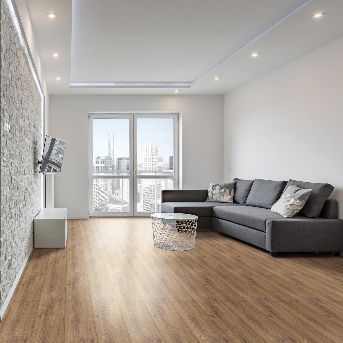 Hydro Step Flooring Sample Mature Oak