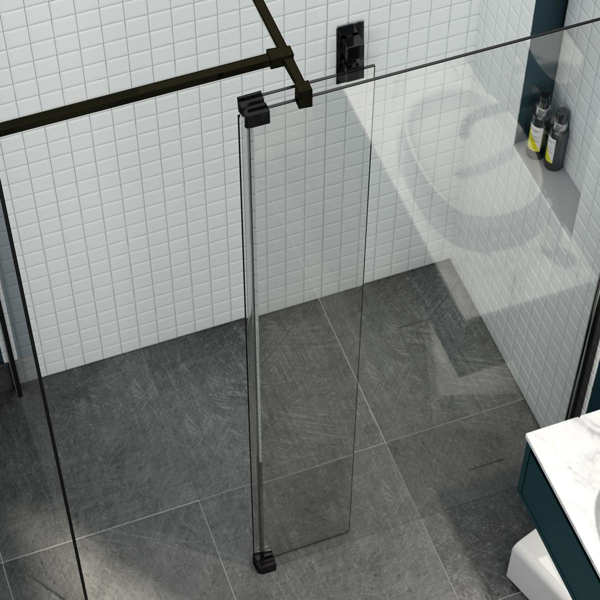 Kudos 8mm Ultimate 2 Wet Room Glass Fold Away Deflector Panel Matt kudos-8mm-ultimate-2-wet-room-glass-fold-away-deflector-panel-matt