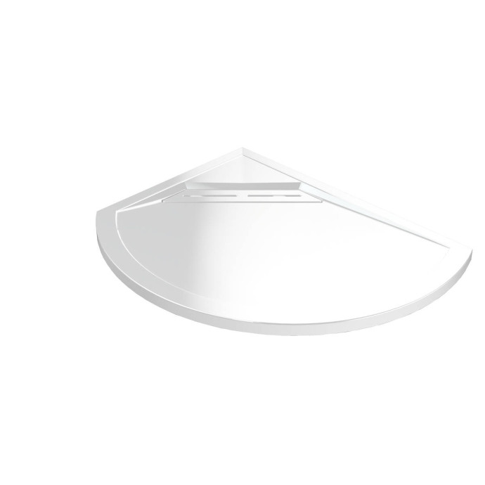 Kudos Connect 2 Slimline Offset Quadrant Shower Tray White 1000 X 810mm