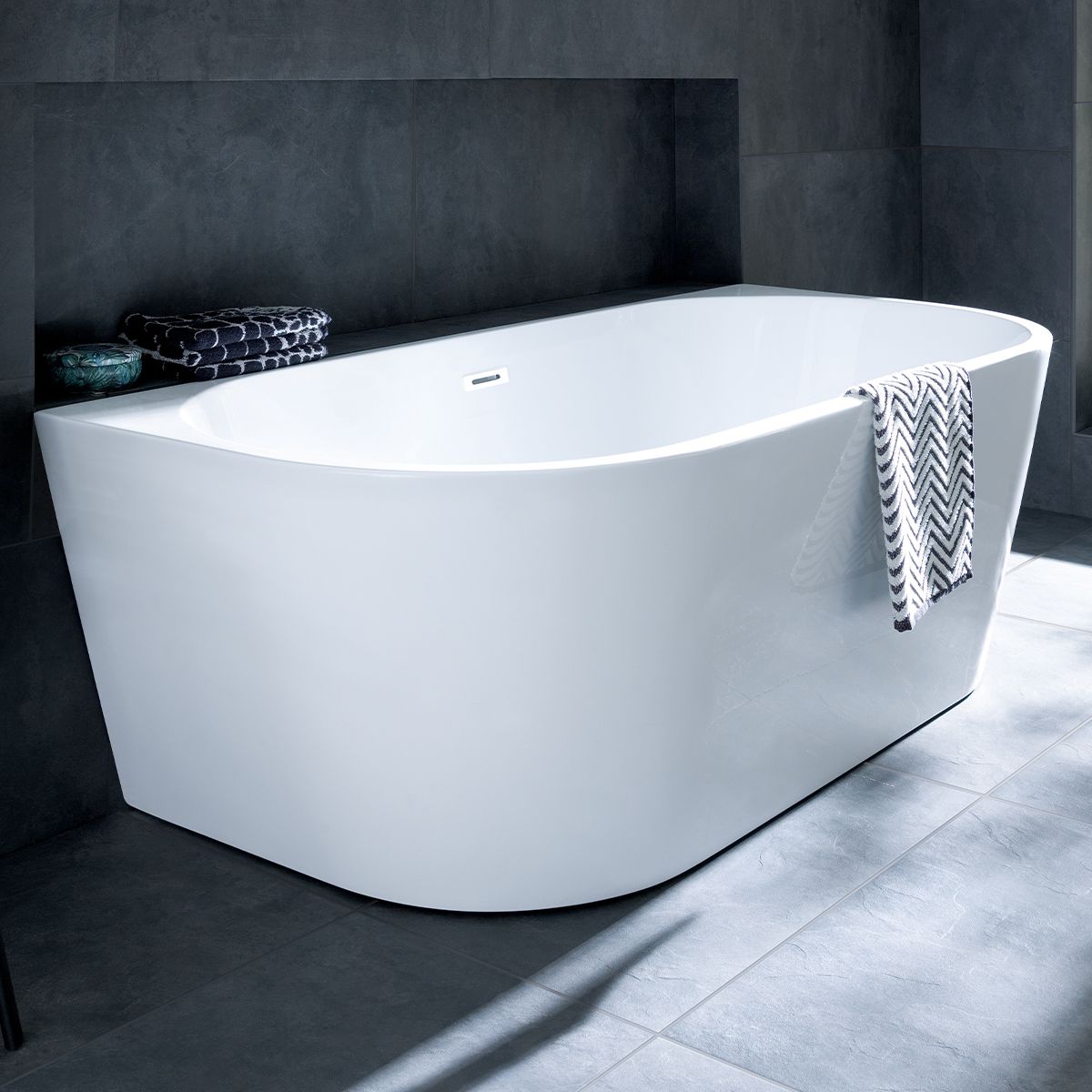 Langland Freestanding Double Ended Bath 1500 x 750 with Waste