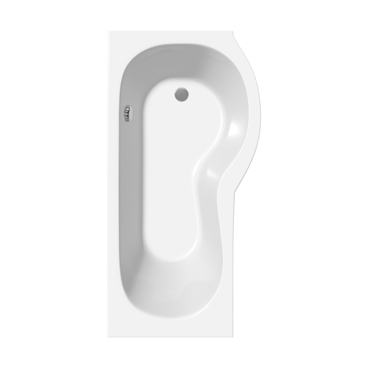 Prymo | P Shape Right Hand | Shower Bath | 1500 x 850