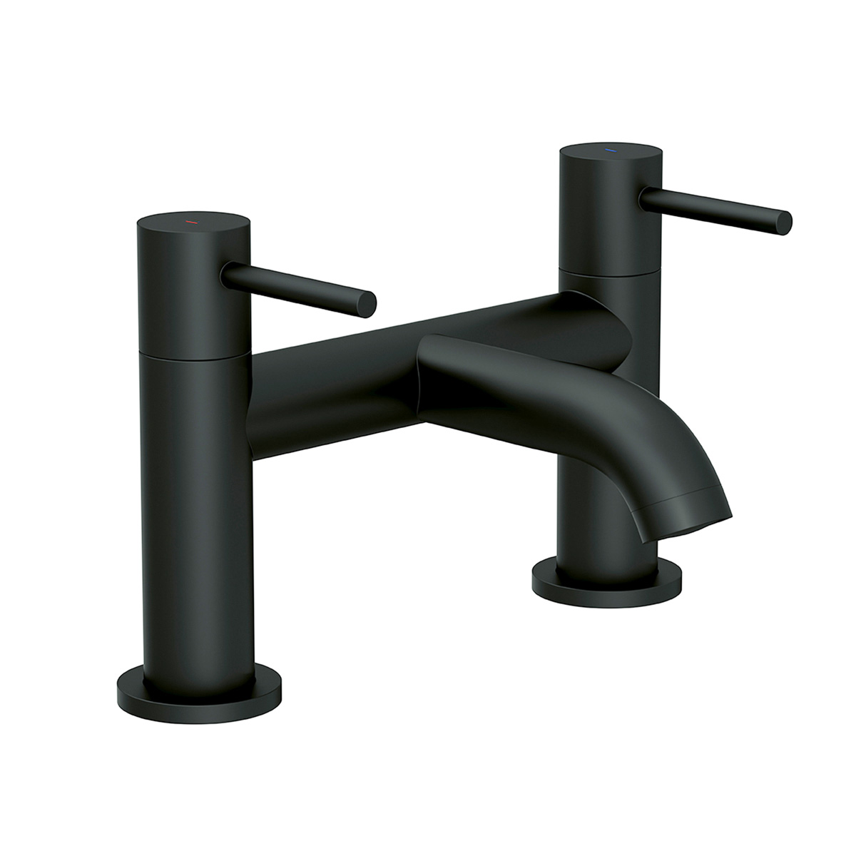 Serenity Matt Black Bath Filler Tap | Luxury Bath Tap | Bathroom Supastore