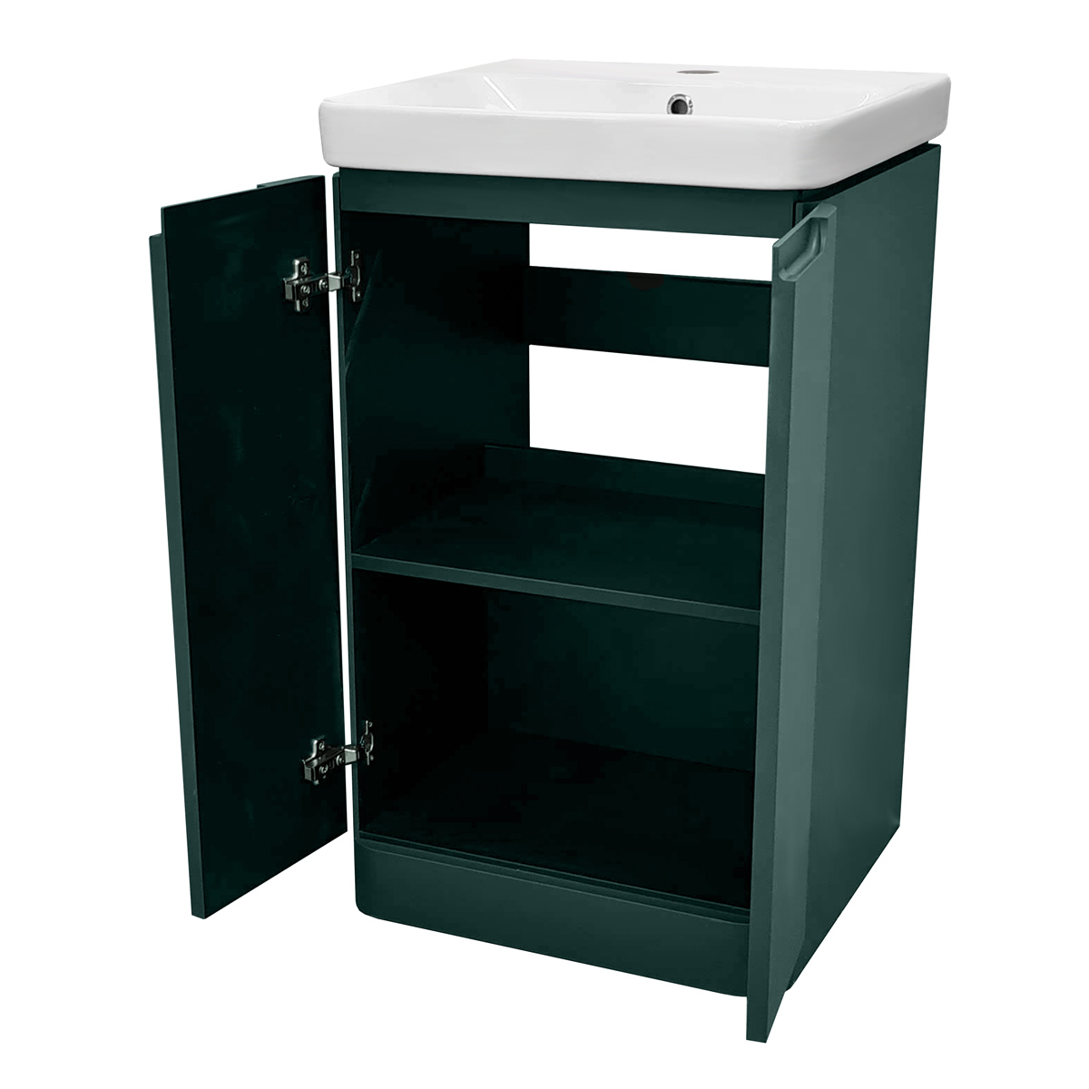 Bathroom Supastore | Soul Handleless Vanity Unit & Basin Matt Green 600mm