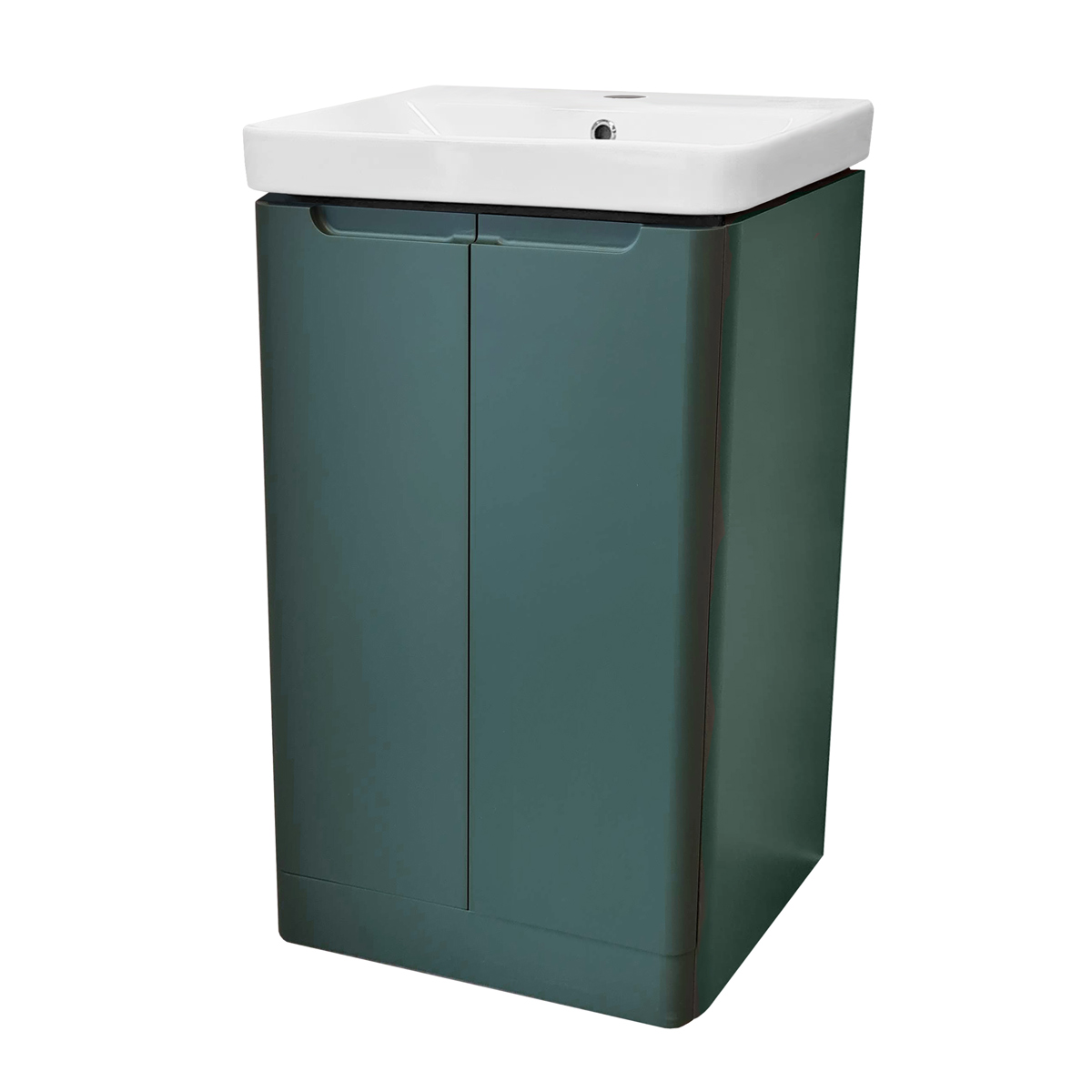 Bathroom Supastore | Soul Handleless Vanity Unit & Basin Matt Green 500mm
