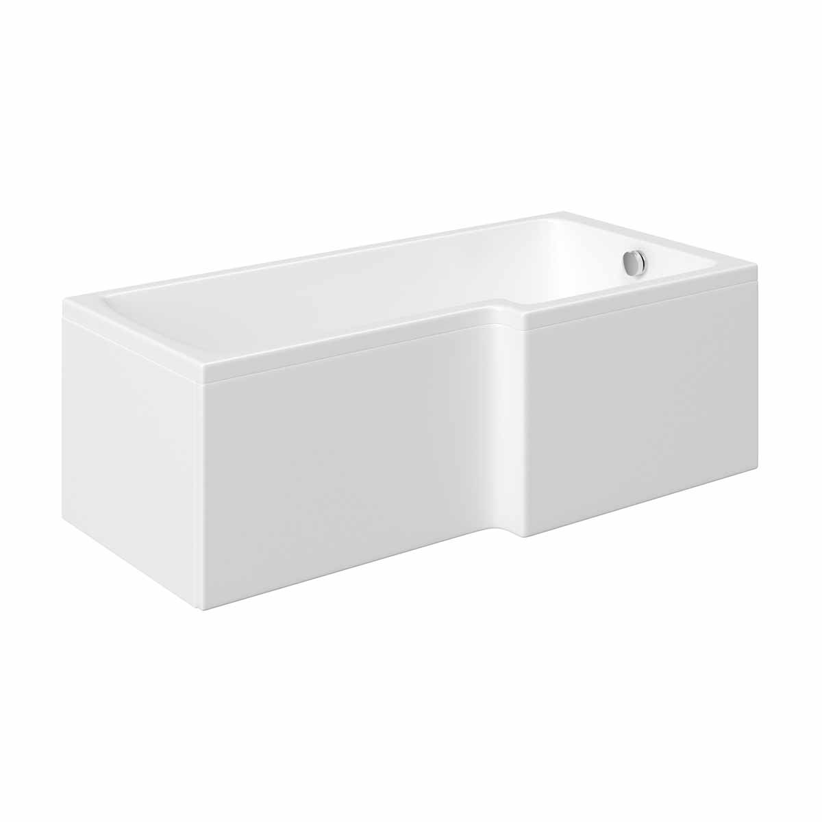 Trojan Solarna | L Shape Shower Bath | 1500 x 850