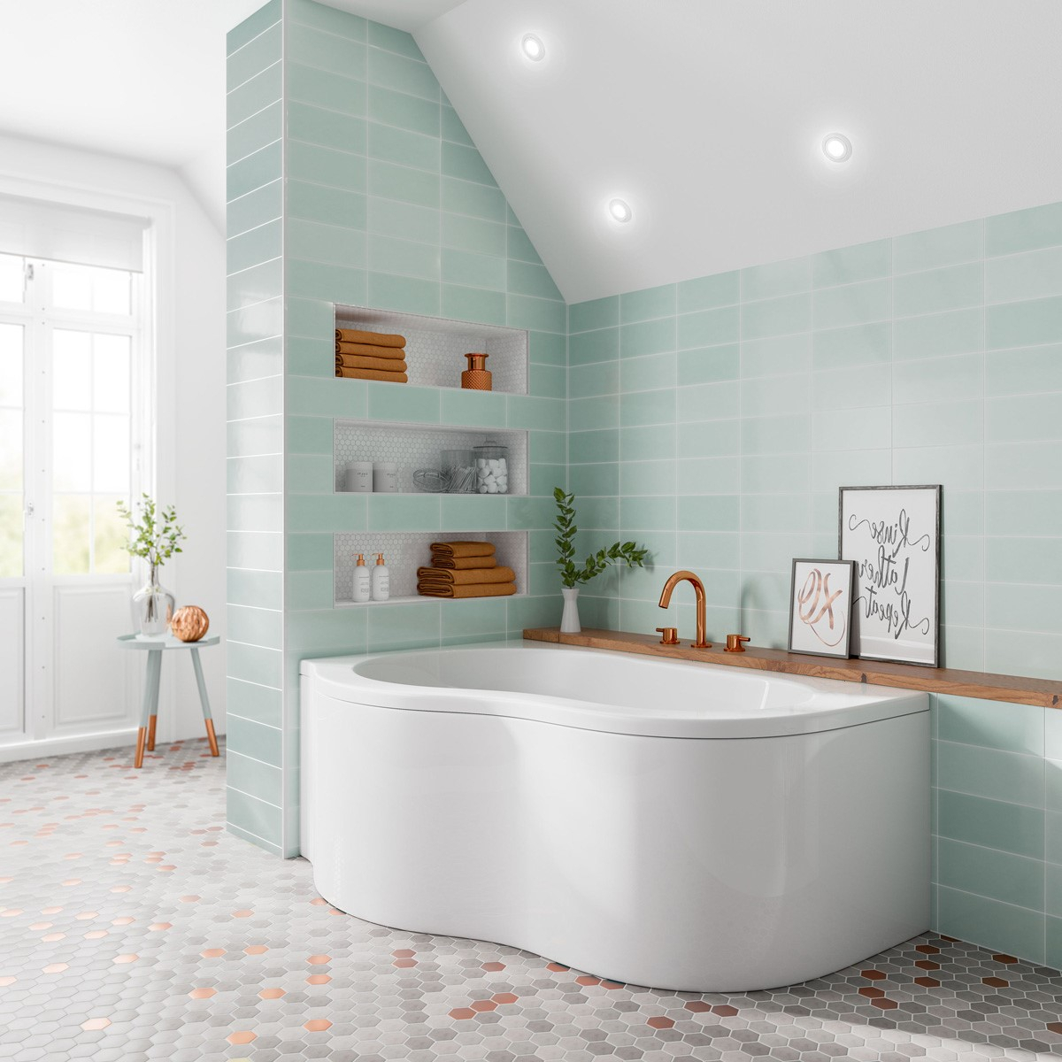 Trojancast Quebec | Corner Bath | 1500 x 1000 with Panel Left Hand