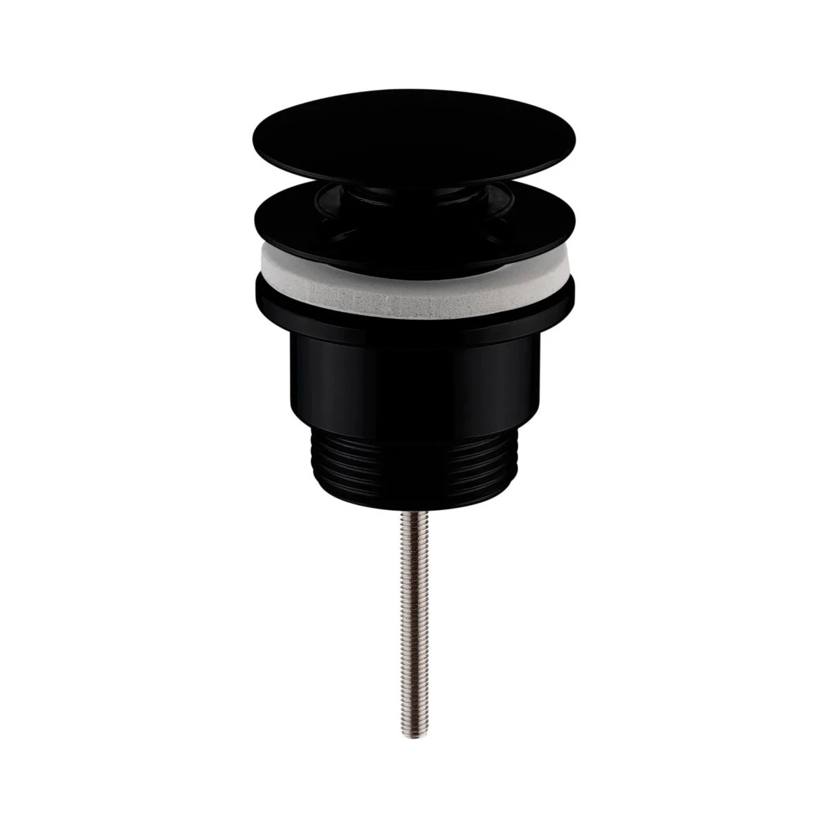 Universal Slotted / Solid Click Basin Waste Matt Black