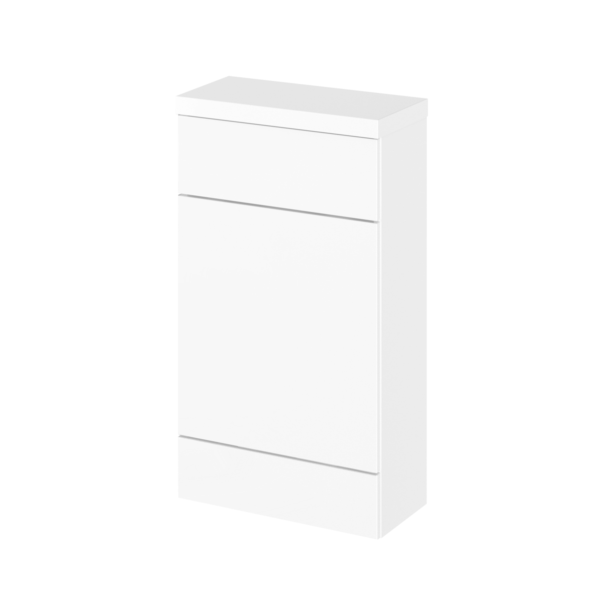 Hudson Reed Fusion Back To Wall Toilet Unit & Worktop White Gloss 500mm